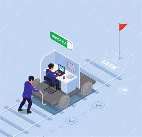 Premium Vector Business Analytics Composition