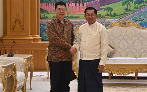 Senior General Min Aung Hlaing Chinas Asian Affairs Special Envoy