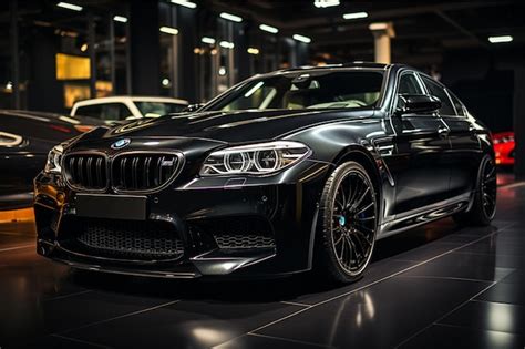 Premium Ai Image Bmw M5 In Showroom Detail Macro Lens