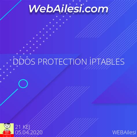 Ddos Protection İptables Webailesi Com