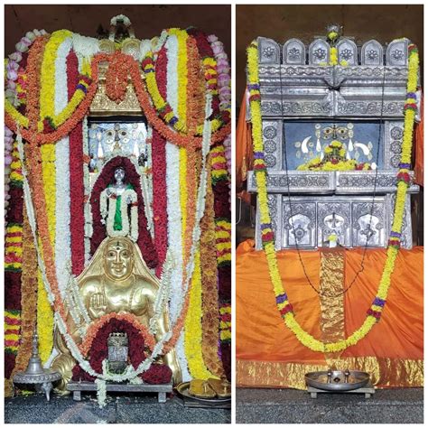 Todays Alankara Of Sri Guru Rayaru And Sri Vadeendra Teertharu