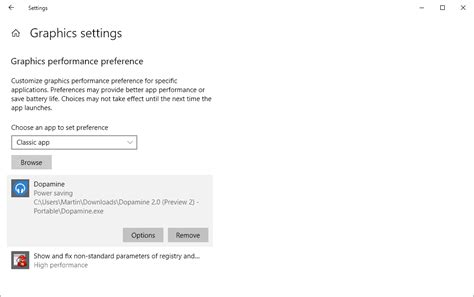 Assign Graphics Performance Preferences To Windows 10 Programs GHacks