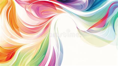 Vibrant Abstract Swirls Of Color Background Design Stock Image Image