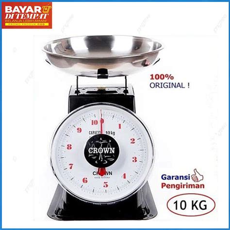 Jual Timbangan Manual Jarum Duduk 10kg 20kg Mangkok Besi Analog Buah