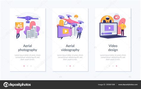 Media Content Production App Interface Template Stock Vector Image By