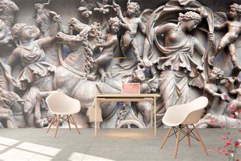 Ancient Greek Gods 3d Wallpaper Mural Silk Interiors Wallpaper Australia