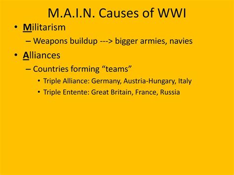 Militarism Ww1 Cause