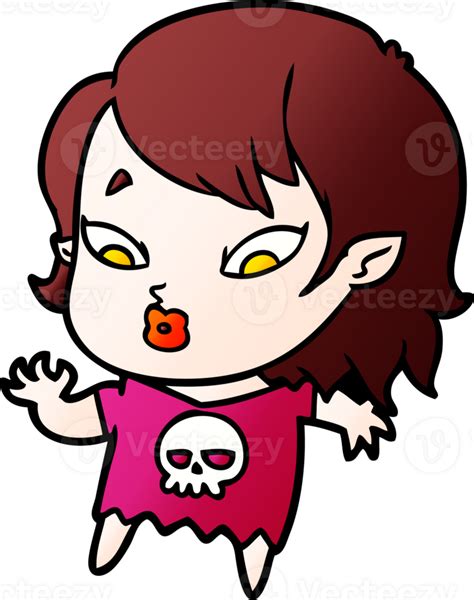 Cute Cartoon Vampire Girl 42281891 Png