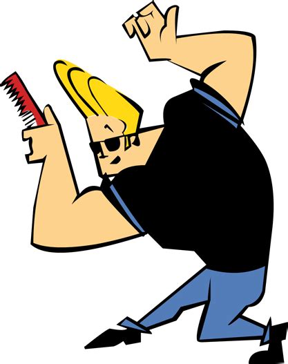 Johnny Bravo Hair Style Johnny Bravo Combing Hair Clipart Large Size Png Image Pikpng