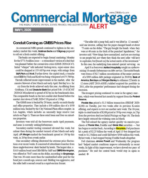 Recursion Data Featured In Commercial Mortgage Alert Recursion Co