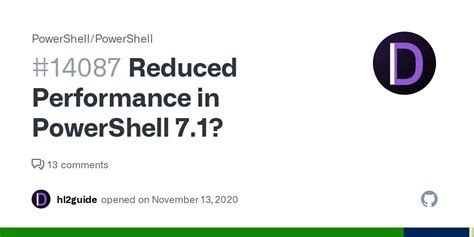 Reduced Performance In Powershell 71 · Issue 14087 · Powershell