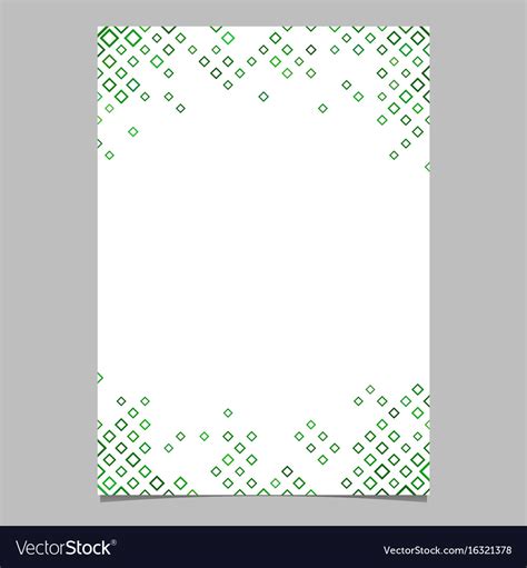 Brochure Template From Green Diagonal Square Vector Image