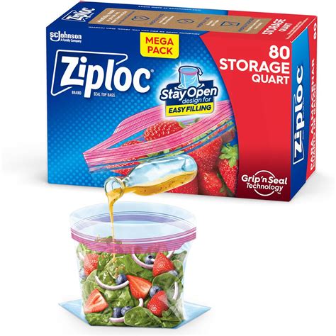 Ziploc Storage Quart Bags 800 Count By Ziploc Amazonfr Cuisine Et