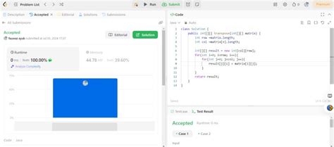 Fauwaz Ayub On Linkedin Just Solved This Leetcode Problem 867