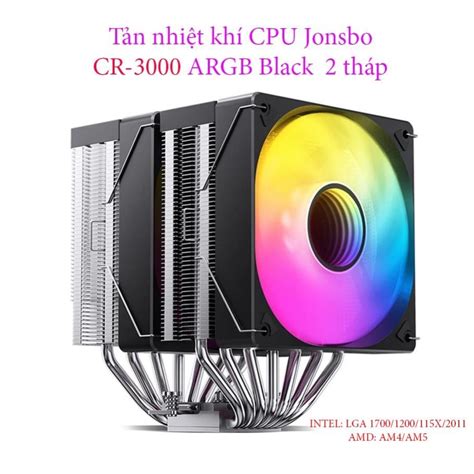 Cpu Air Dissipation Jonsbo Cr 3000 Argb Black Black 2 Intel Towers