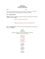 Exploring Plants And Soil Lab Module Insights Course Hero