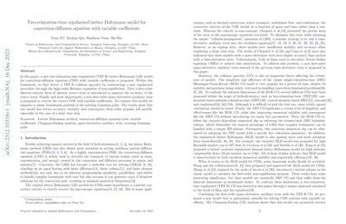 Two Relaxation Time Regularized Lattice Boltzmann Model For Convection