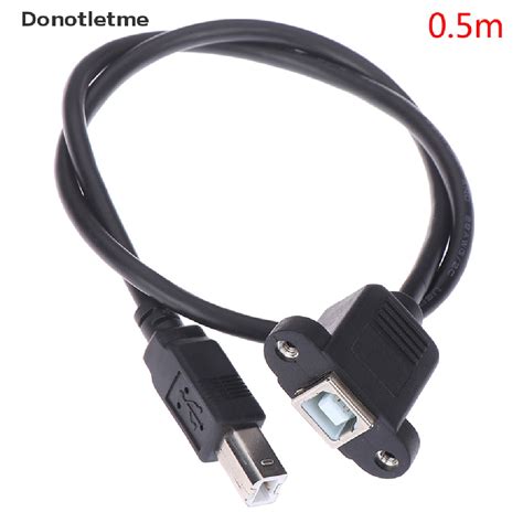 Usb 20 Type B Male To Type B Female Printer Extension Cable With Panel