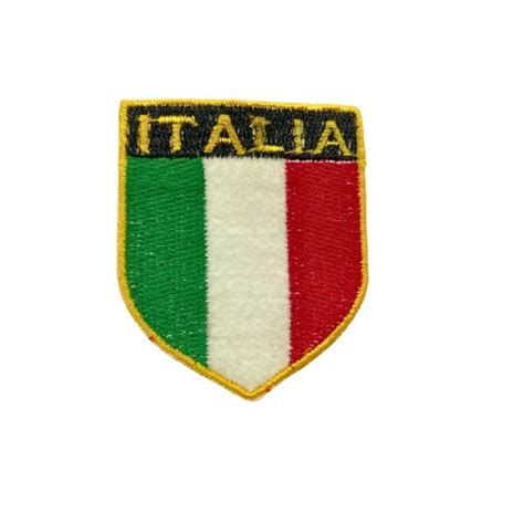 Patch Bordado Termocolante Bandeira Italia Brasão Elo7