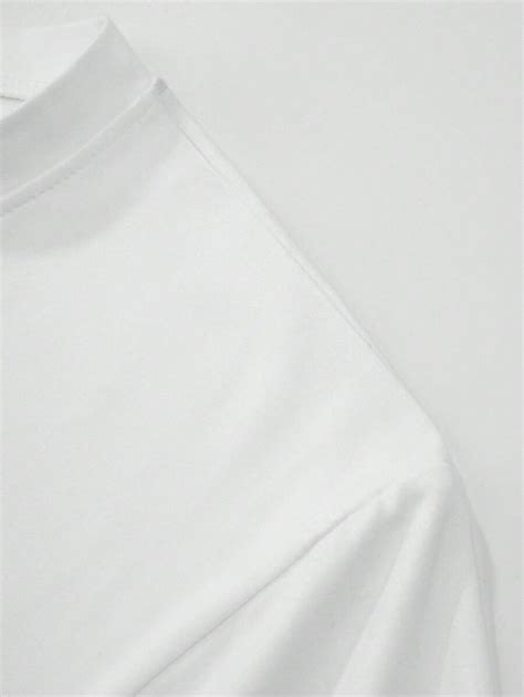 Men Slogan Graphic Drop Shoulder Tee Shein Usa