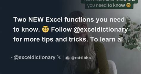 Two New Excel Functions You Need To Know 🤓 Thread From Excel