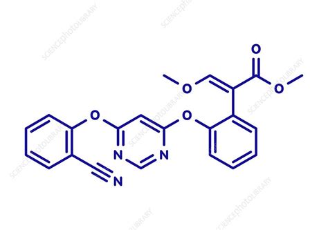Azoxystrobin Fungicide Molecule Illustration Stock Image F0304940