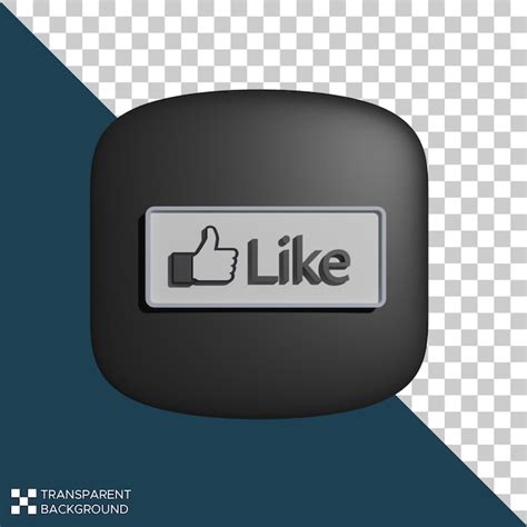 Premium Psd 3d Like Facebook Icon Logo Design