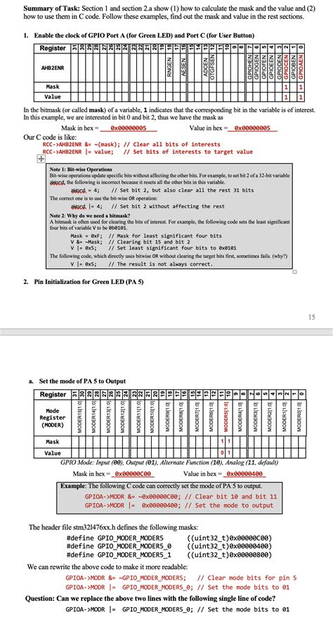 Solved Summary Of Task Section 1 And Section 2a Show 1