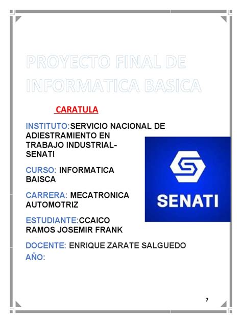 Proyecto Final De Informatica Basica Pdf Virus De Computadora