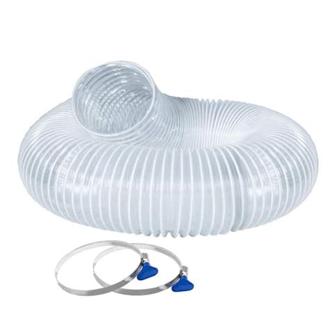 ‎powertec 3 In X 5 Ft Dust Collection Hose With 2 Hose Clamps For