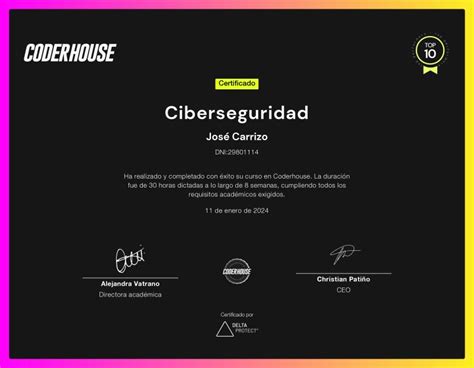 José Carrizo On Linkedin Cybersecurity Coderhouse Ciberseguridad