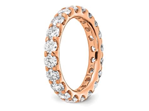 14k Rose Gold Lab Grown Diamond Si H Eternity Band 11gb1a Jtv