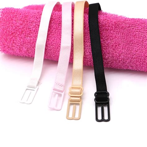 15pcs Underwear Non Slip Buckle Strap Elastic Bra Strap With Back Hasp