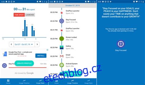 Jak nastavit časové limity aplikací a blokovat aplikace v systému Android