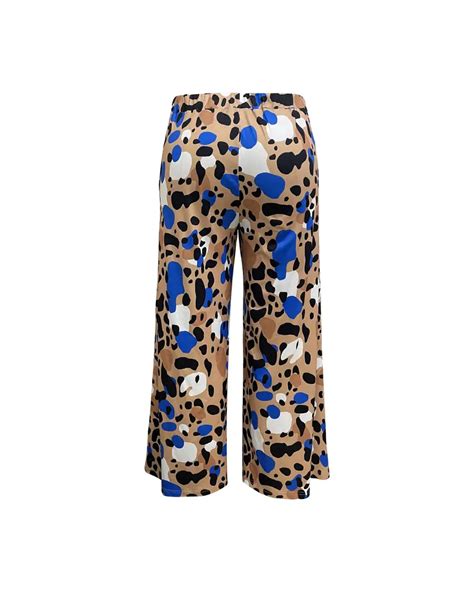 Plus Size Casual Pants Womens Plus Contrast Cow Pattern Temu Netherlands