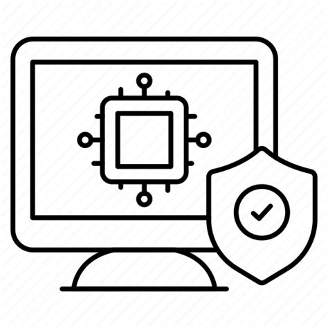 Secure Chip Ic Microchip Integrated Semiconductor Icon Download On Iconfinder