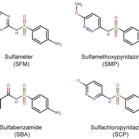 Chemical Structures Of The Sulfonamide Compounds Isolated From The