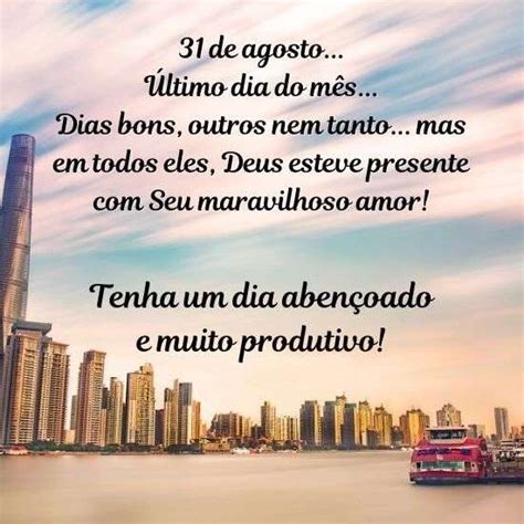 Último Dia Do Mês De Agosto Recado X 4875