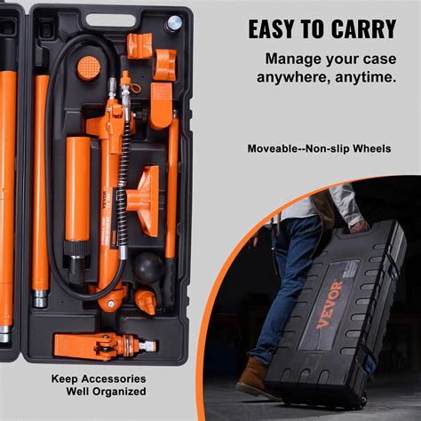 Vevor Vevor 12 Ton Hydraulic Jack Air Pump Lift Ram Body Frame Porta
