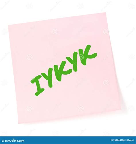 If You Know You Know Acronym Iykyk Text Macro Closeup Neon Green Marker Tiktok Jokes Isolated