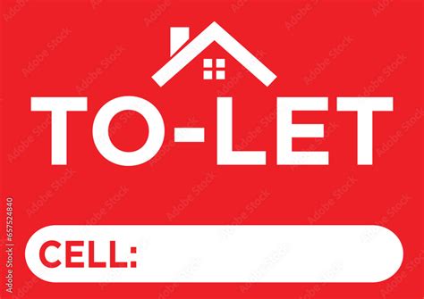 To Let Board A4 Size Color Ready To Print Mockup Vector เวกเตอรสตอก