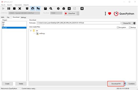 [document sharing] application notes on quectel quecpython qpycom