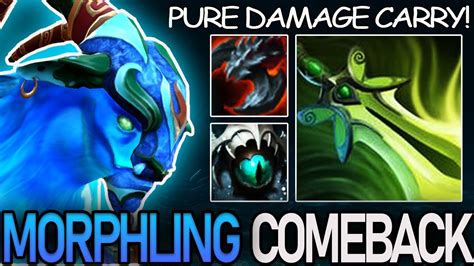 Pure Damage Build Morphling Comeback Win Morphling Carry Dota 2