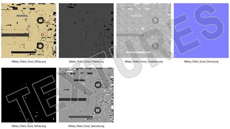Military Robot Scout 3d Model 129 3ds Blend C4d Fbx Max Ma