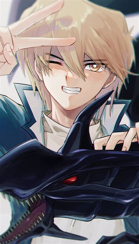 Jonouchi Katsuya Red Eyes Black Dragon Yu Gi Oh Yu Gi Oh Duel Monsters Absurdres Highres