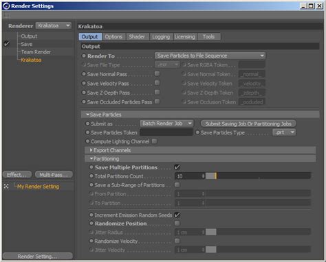 krakatoa c4d particle saving and partitioning — krakatoa 2 12 x