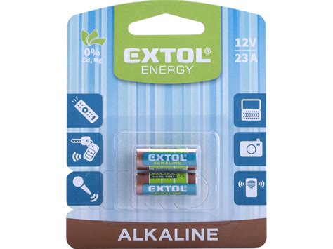 Extol Elem 12v 23a Alkáli 2 Db Bliszteren Hosszú élettartam Agrotrade