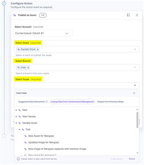 Contentstack Management Assets Actions Contentstack