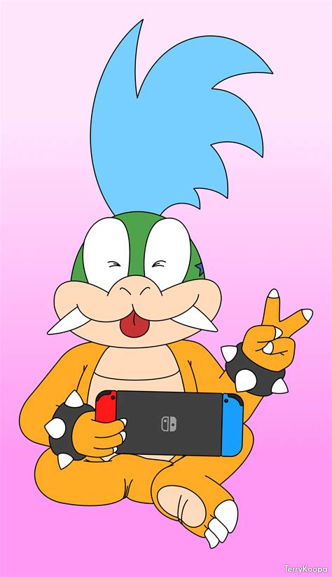 [w I P ] Larry Koopa Is Playing Nintendo Switch By Terrykoopa On Deviantart