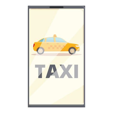 Téléphone Taxi Icône Dessin Animé Vecteur Voiture Taxi 20356900 Art
